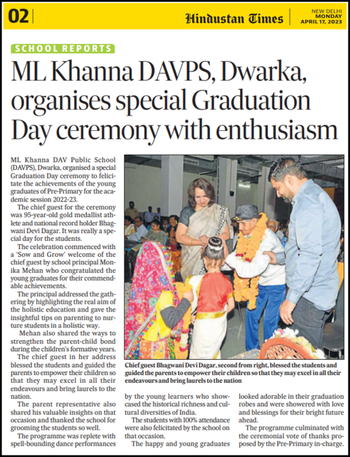 Welcome M.L. KHANNA DAV PUBLIC SCHOOL , Dwarka