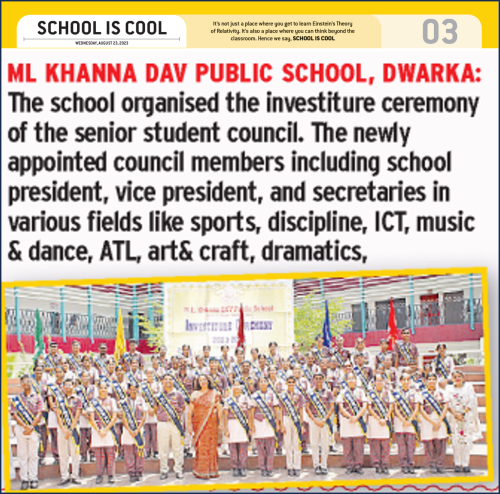 Welcome M.L. KHANNA DAV PUBLIC SCHOOL , Dwarka